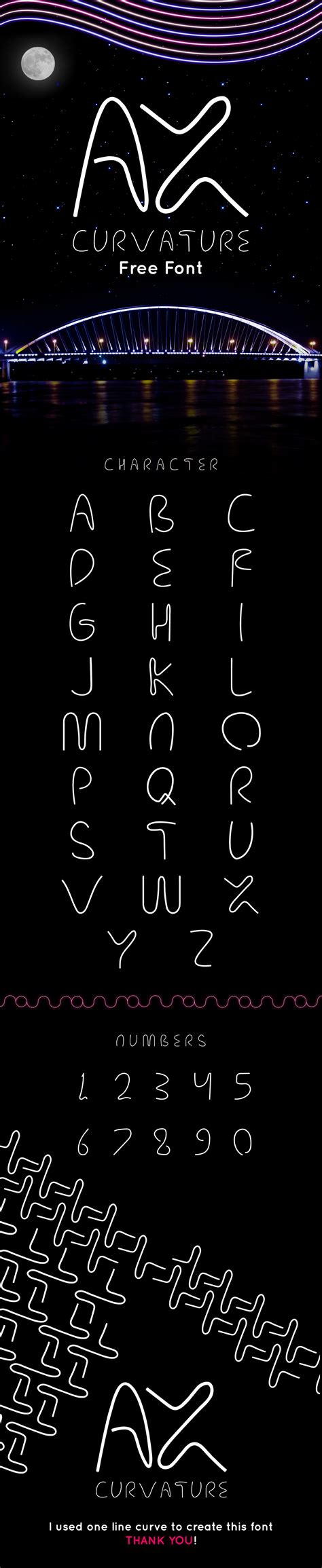 Ax Curvature Font Free Fonts