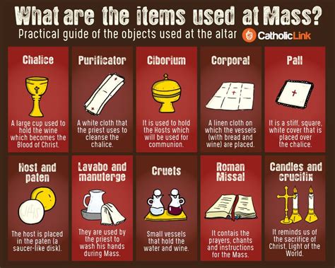 What Are The Items Used At Mass Practical Infographic To Guide You Catequesis Educación