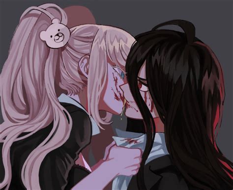 Enoshima Junko And Kamukura Izuru Danganronpa And 2 More Drawn By