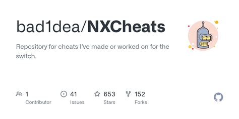 GitHub Bad1dea NXCheats Repository For Cheats I Ve Made Or Worked On For The Switch