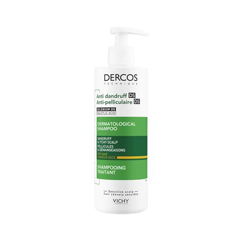 Vichy Dercos Anti-Dandruff Advanced Action Shampoo for Itchy Scalp, Dry ...