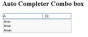 Dojo Auto Completer