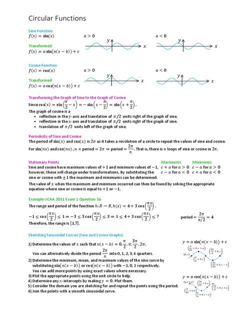 circular functions pdf pdf trigonometric functions sine