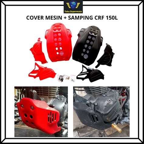 Jual Tutup Pelindung Engine Guard Cover Mesin Plus Samping CRF L