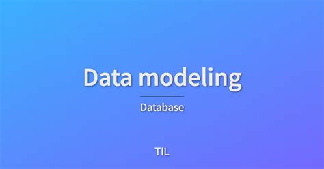 database data modeling