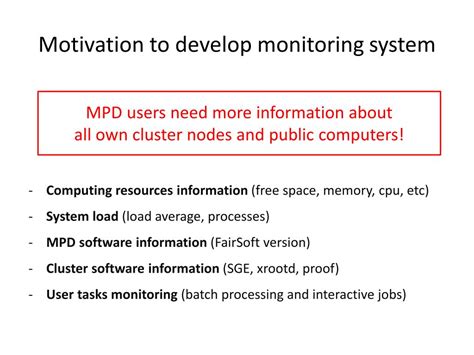 Ppt Development Of The Distributed Monitoring System For The Nica