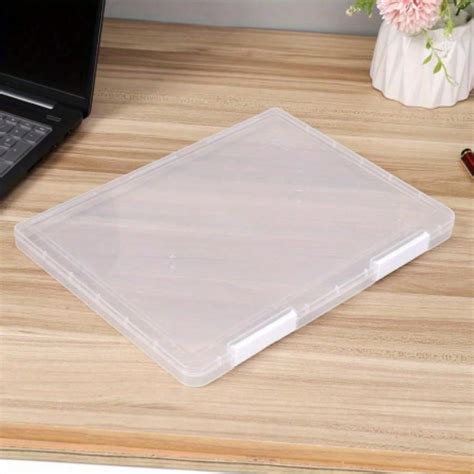 Clear Pp Plastic Document Storage Box A4 Office Supplies Stationery Bill File Data Box