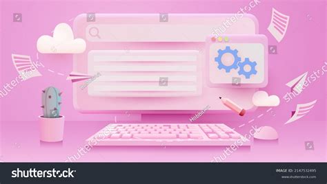 Web Development Coding Programming Banner Computer Stock Vector Royalty Free 2147532495