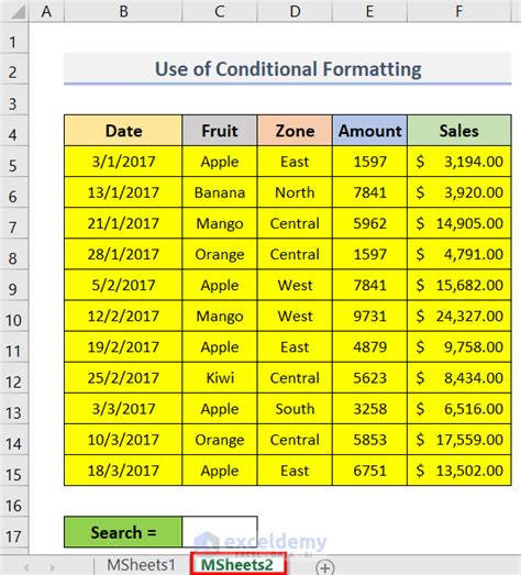 How To Create A Search Box In Excel Without Vba 2 Easy Ways