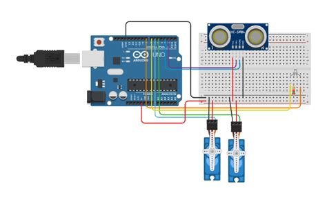 Circuit Design Sensorrgbservo Tinkercad