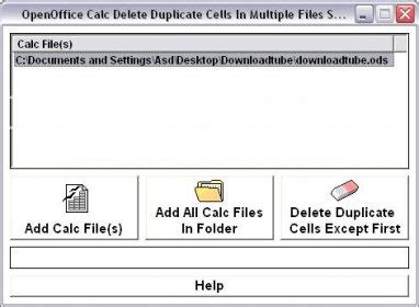 OpenOffice Calc Delete Duplicate Cells In Multiple Files Software Download Remove Duplicate