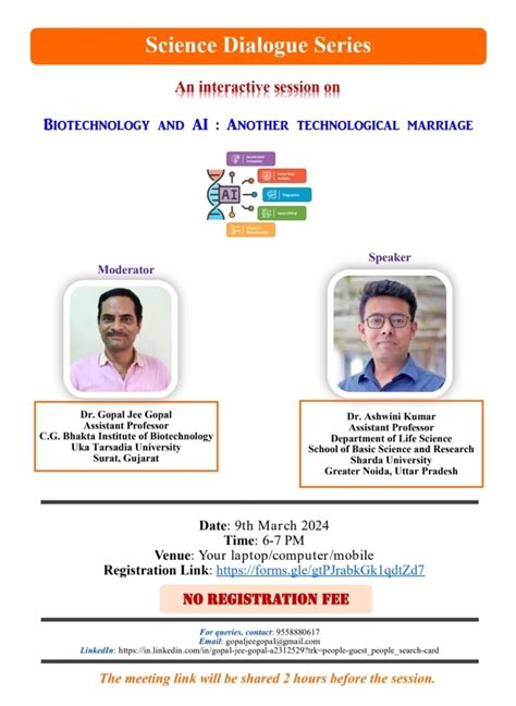 Gopal Jee Gopal On Linkedin Join This Free Webinar On Biotechnology