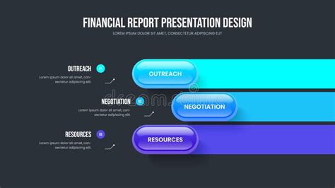 Service Proposal 3 Element Diagram Slideshow Template Stock Vector Illustration Of Layout