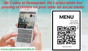 Qr Codes At Restaurant Exercise Caution While Using Them At Restaurant And Also While Posting