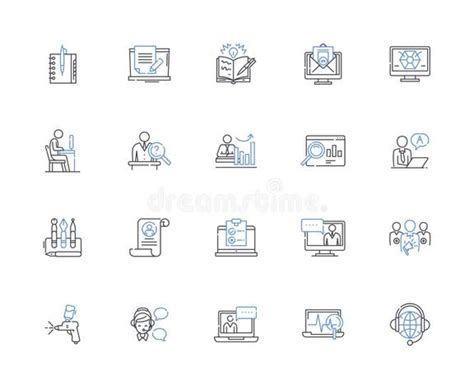 Colloquium Line Icons Collection Symposium Conference Discussion Convocation Assembly