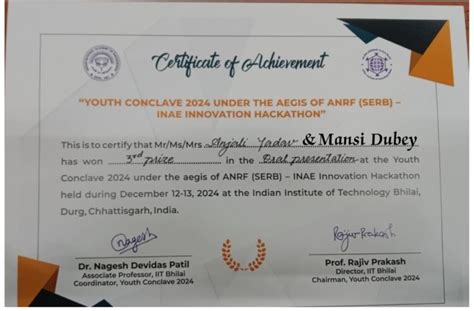 Anjali Yadav On Linkedin Youthconclave2024 Iitbhilai