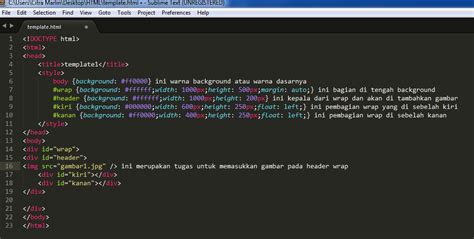 cara membuat template website sederhana penganut ilmu