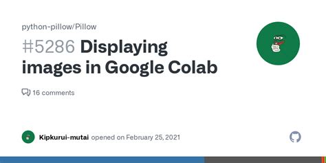 Displaying Images In Google Colab Issue Python Pillow Pillow GitHub
