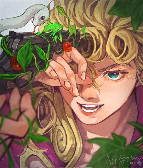 Togusa Jj Giorno Giovanna Jojo No Kimyou Na Bouken Vento Aureo Commentary Highres Symbol