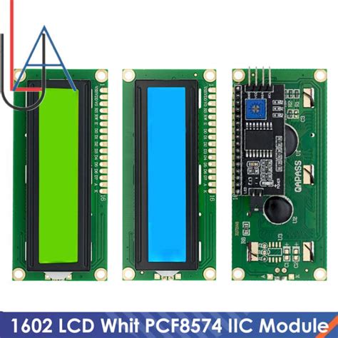Lcd1602 1602 Módulo Lcd Azulamarillo Pantalla Verde 16x2 Caracteres