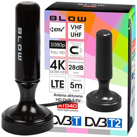 Antena Aktywna Dvb T Blow Pokojowa Tv 4k Mux 8 Lte Sklep Opinie