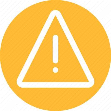 Alert Attention Caution Circle Exclamation Yellow Icon