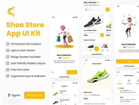Shoe Store App Ui Kit Figma Ios Ui Kit