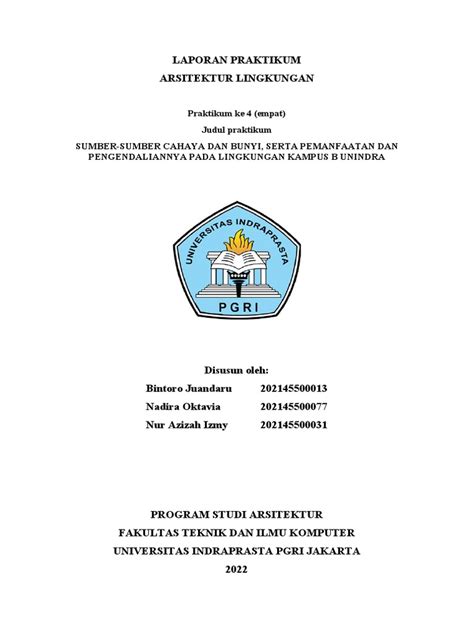 Laporan Praktikum 4 Arsitektur Lingkungan R3a Pdf