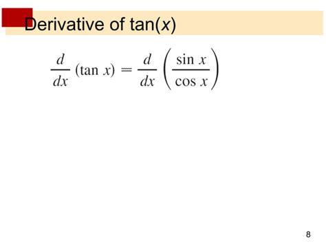 Lecture Derivatives Of Trig Functions Section PPT