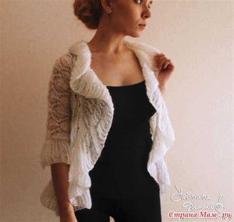 Ажурный жакет - Вязание - Страна Мам