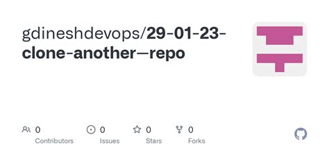 Github Gdineshdevops29 01 23 Clone Another Repo