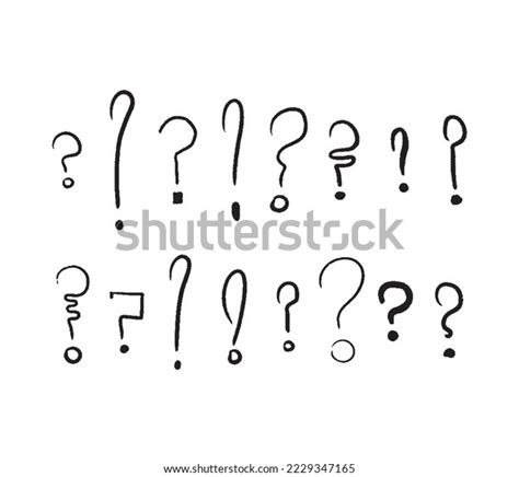 Doodle Sketch Question Marks Vector Collection Stock Vector Royalty Free 2229347165 Shutterstock