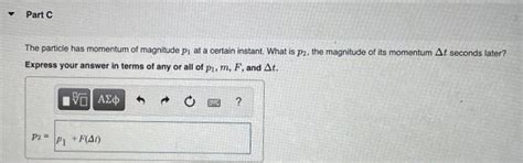 Solved The Particle Has Momentum Of Magnitude P At A Chegg