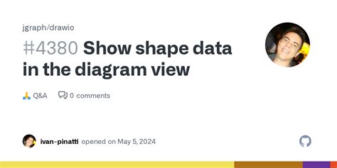 Show Shape Data In The Diagram View · Jgraph Drawio · Discussion 4380 · Github