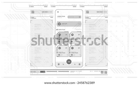Sf 미래형 Hud 대시보드는 가상 현실 스톡 벡터로열티 프리 2458762389 Shutterstock