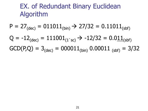 ppt a redundant binary euclidean gcd algorithm powerpoint