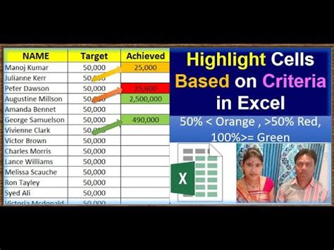 Excel Tutorial: Highlighting Cells Based on Criteria with Conditional Formatting - YouTube
