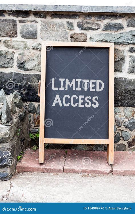 Handwriting Text Writing Limited Access Concept Meaning Having Access