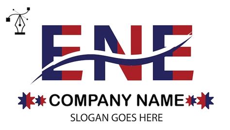 Premium Vector Ene Letter Logo