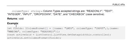 H5 Script Sets Column Formats By Column Names And Column Types Infor Global Community