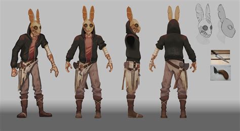 Сharacter concept and model sheet for Euphoria Horror Games Kseniya Finashina on ArtStation at