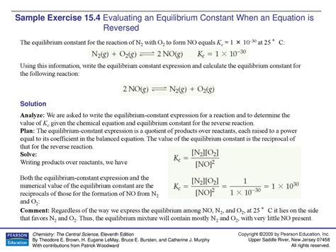 Sample Exercise 15 1 Writing Equilibrium Constant Expressions Ppt Download