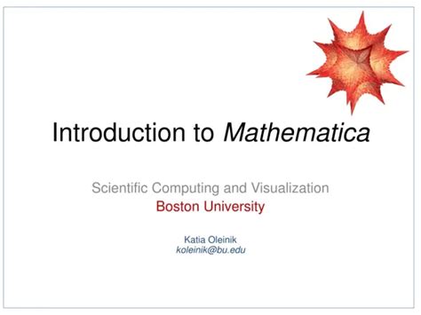 Ppt Introduction To Mathematica Powerpoint Presentation Free Download Id163570