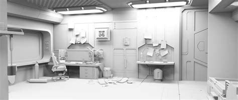 Xi Futuristic Home Office Daz 3d