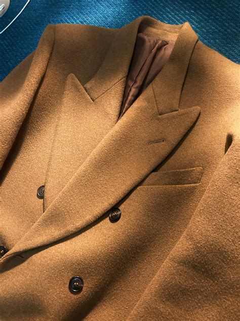 디앤써 카멜 더블 빅카라 코트 후루츠패밀리