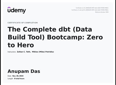 anupam das on linkedin dbt dataengineering learningjourney sql