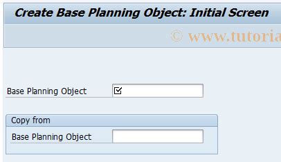 KKE SAP Tcode Add Base Planning Object