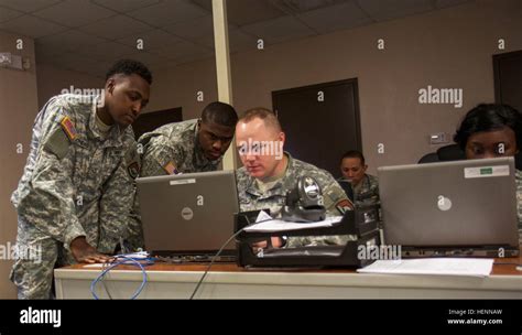 Task Force Joint Reconnaissance Center Army Reserve Soldiers Left To Right Pfc Louis Matthews