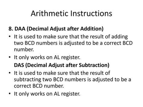 Instruction Sets Of 8086 Pptx Operating Systems Computer Software