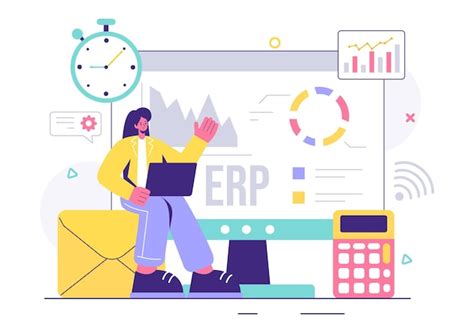 Premium Vector Erp Enterprise Resource Planning System Vector